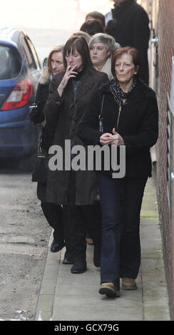 Family and friends of the murder victims leave Leeds Crown Court after ...