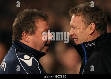 Everton Head Coach David Moyes seen during the Premier league football ...