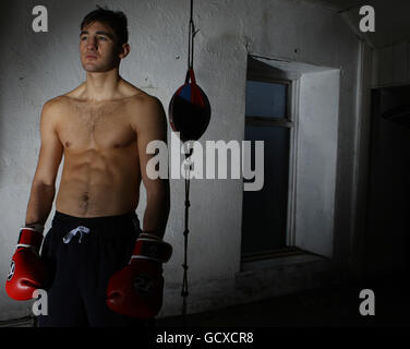 Welsh Boxer Nathan Cleverly at his gym above The Bargoed Sports and ...