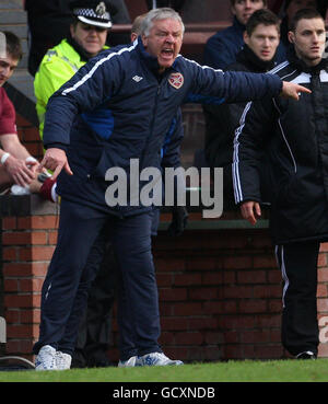 Hearts manager Jim Jefferies during the Clydesdale Bank Scottish ...