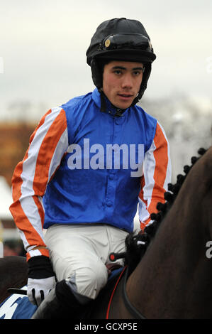 Jockey Felix de Giles on Ajzal (l) and Richard Johnson on Signs of Love ...