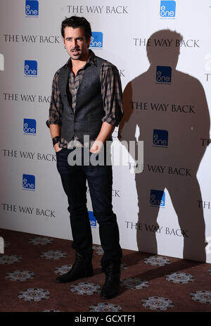 Colin Farrell appears at a photocall for new film The Way Back at the ...