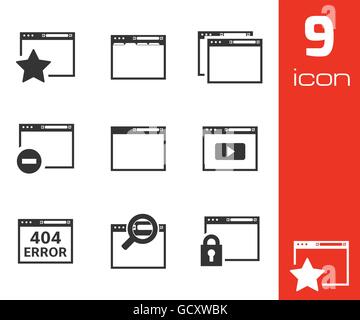 Browser window silhouette icon. Internet and web. Website icon ...