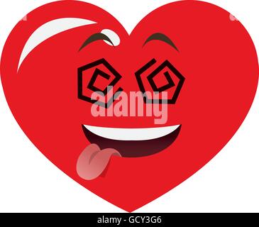 goofy heart cartoon icon Stock Vector Image & Art - Alamy