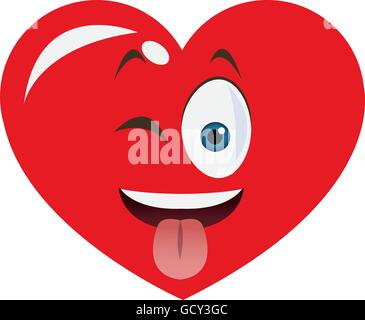 goofy heart cartoon icon Stock Vector Image & Art - Alamy