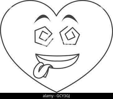 goofy heart cartoon icon Stock Vector Image & Art - Alamy