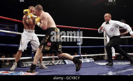 Liam Smith against Matt Scriven during the Welterweight Contest at ...