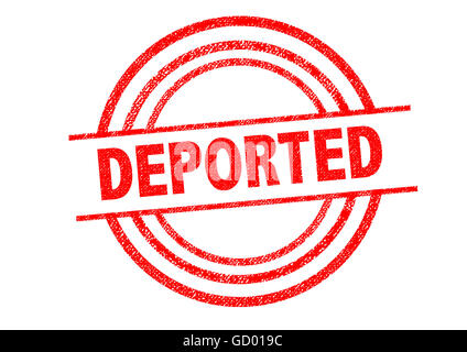 DEPORTATION Rubber Stamp over a white background Stock Photo - Alamy