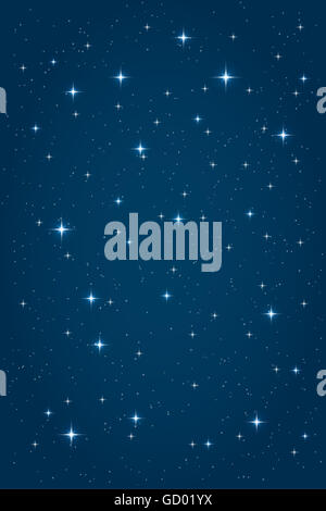 Night starry sky and bright blue red galaxy, vertical background Stock ...