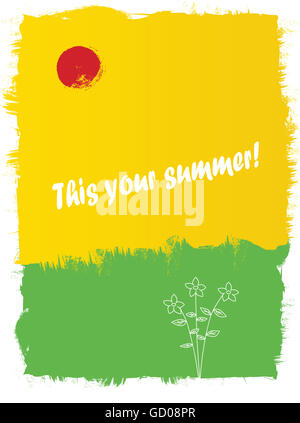 Hello spring background. Abstract bright spring or summer landscape ...