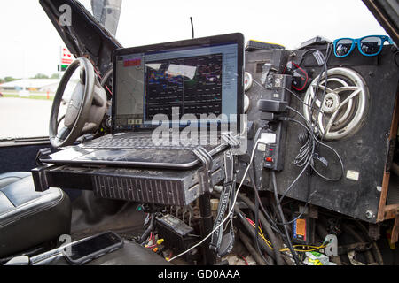 The cockpit of the TIV2 or Tornado Intercept Vehicle 2 owned and ...