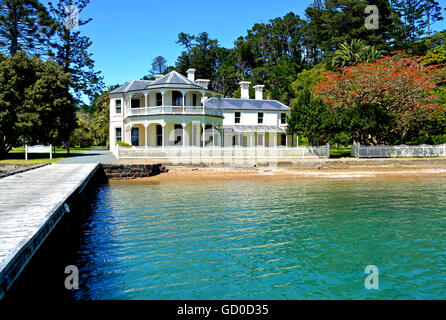 Mansion House, Kawau Island, New Zealand Stock Photo - Alamy