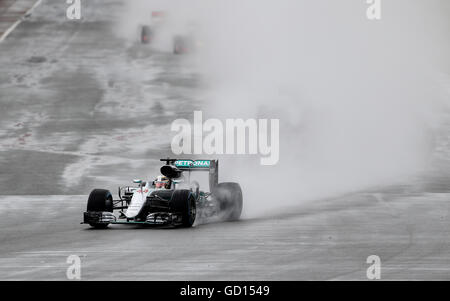 Mercedes Lewis Hamilton during the 2016 British Grand Prix at ...