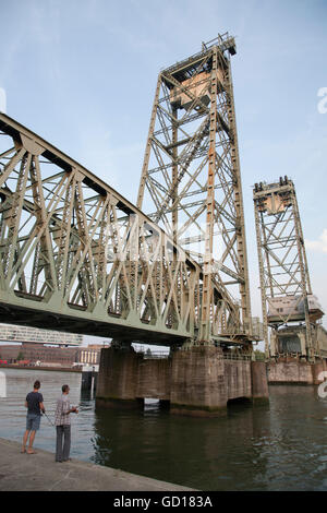 De Hef Vertical Lift Bridge by Joosting, Rotterdam, Holland ...