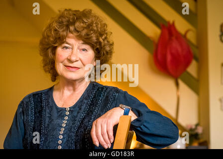 Folk singer Shirley Collins MBE in her home town of Lewes Stock Photo ...