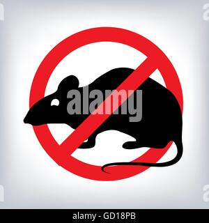 Vector illustration of mammal and danger sign. Collection of mammal and ...
