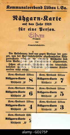 German ration card WWI Stock Photo - Alamy