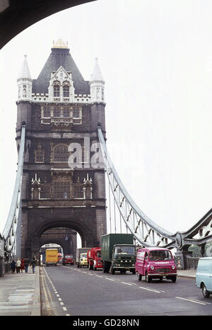 Tower Bridge London England. 1970s Stock Photo - Alamy