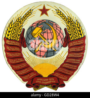 symbols, national coat of arms, Union of Socialist Soviet Republics ...