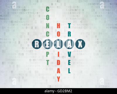 Entertainment, concept: Relax in Crossword Puzzle Stock Photo - Alamy