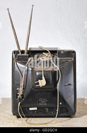 broadcast,television,old German television sets by Neckermann,Saba ...
