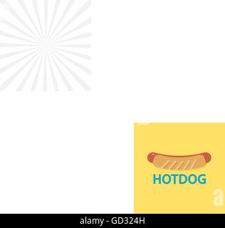 hot dog sign. hot dog paper origami speech bubble. hot dog tag. hot dog ...