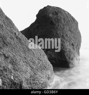 Rock formations on the beach, Ruby Beach, Olympic National Park ...