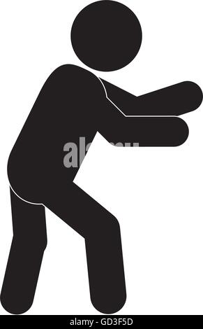 male pictogram moving icon Stock Vector Image & Art - Alamy