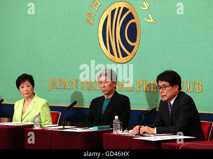 Candidates for the Tokyo gubernatorial election, from left, former ...