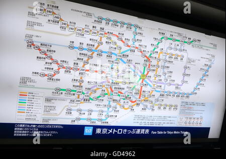 Asia, Japan, Tokyo, Train Map, Tokyo Railway Map, JR, Japan Railways ...