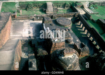 The ruins of Nalanda University, Bihar, India Stock Photo: 15403819 - Alamy