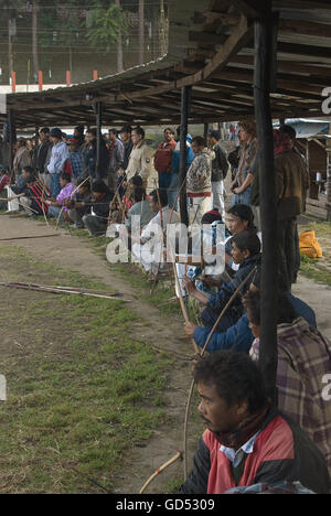 Traditional Khasi archery in Meghalaya, India Stock Photo - Alamy