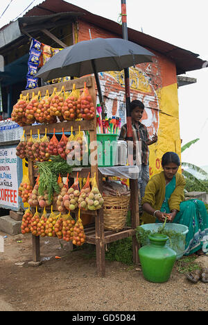 A fruit shop at at Kodaikanal, Tamil Nadu, South India, India, Asia ...