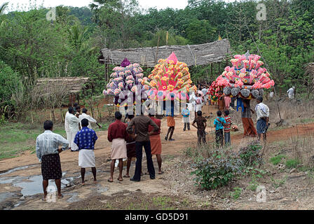 Kavadi Dance, Kerala, India Stock Photo - Alamy