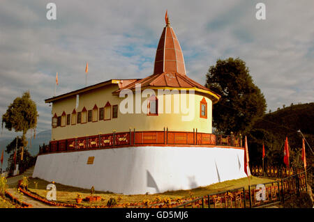 India, Sikkim, Gangtok, Hanuman Tok viewpoint, View of Kanchenjunga ...