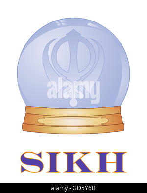 Khanda - Sikh symbol Stock Photo - Alamy