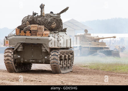 Sherman M4A Tank at Tankfest 2016 Bovington UK Stock Photo - Alamy