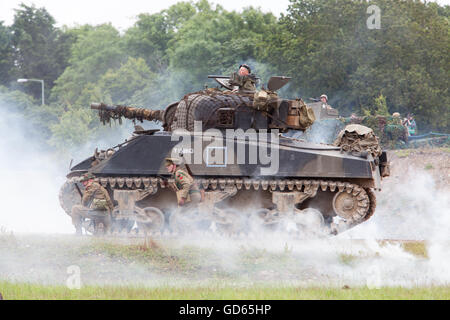 Sherman M4A Tank at Tankfest 2016 Bovington UK Stock Photo - Alamy