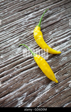 Yellow fresh picked lemon drop chili Stock Photo - Alamy