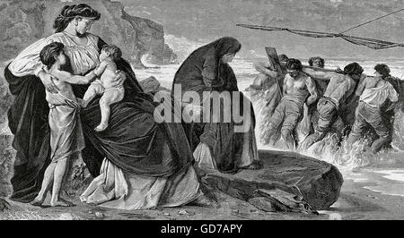 Greek mythology. The sorceress Medea prepares the departure of the ...