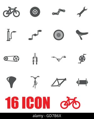 Biking icons set grey vector Stock Vector Image & Art - Alamy