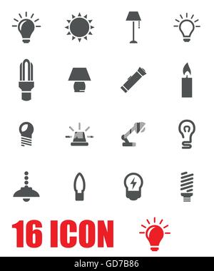 Fluorescent bulb icons 9 set Stock Vector Image & Art - Alamy