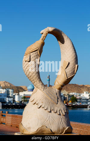 In oman old statue of fish Stock Photo - Alamy