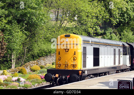 A British class 20 diesel electric railway locomotive at Barrow Hill ...