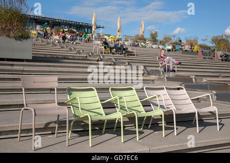 Rooftop Cafe Terrace, Nemo Science Museum; Amsterdam; Holland Stock ...