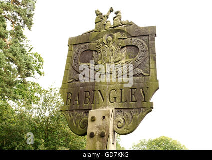 Babingley Village Sign, Norfolk, St. Felix of Burgundy and Beaver ...