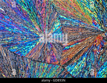 Quartz section photomicrograph cross polarized lighting Rock ...