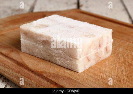 Frozen Fish Fillet Block, Alaska Pollock Stock Photo: 111442770 - Alamy
