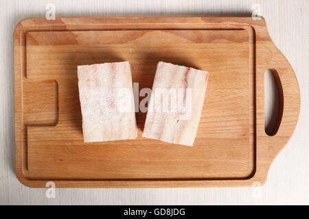 Frozen Fish Fillet Block, Alaska Pollock Stock Photo - Alamy