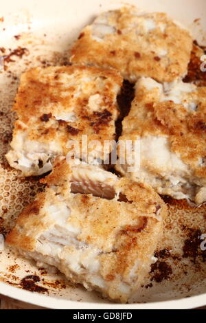 Frying Fish Fillet Block, Alaska Pollock Stock Photo - Alamy